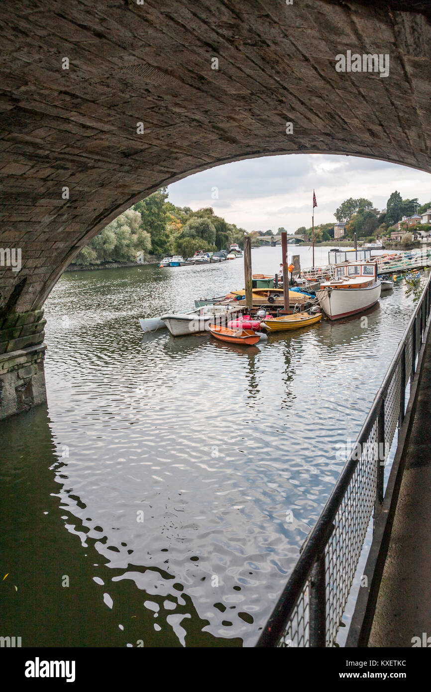 The riverside at Richmond upon Thames,London,England,UK viewed through ...