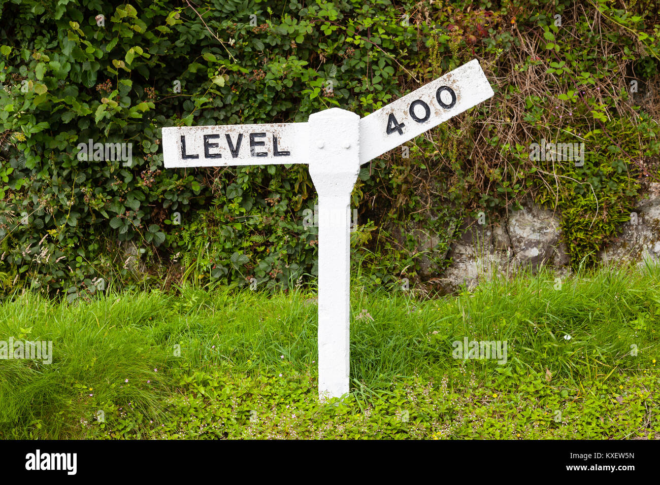 Railway Gradient Sign. A railway gradient sign is pictured on a ...