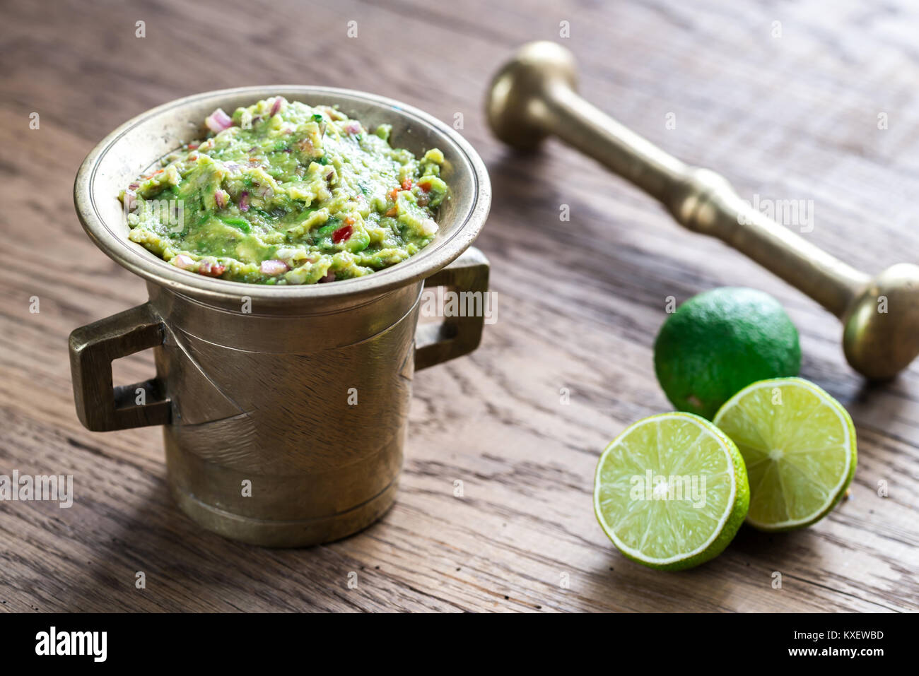 Bowl of guacamole Stock Photo - Alamy
