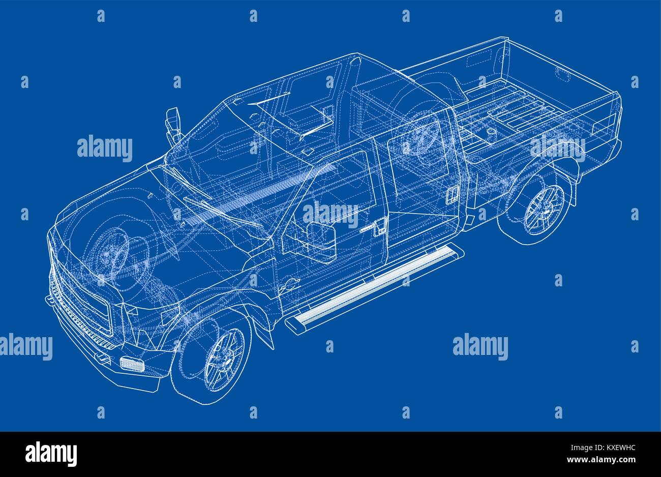 Car SUV drawing outline. Vector Stock Vector Image & Art - Alamy