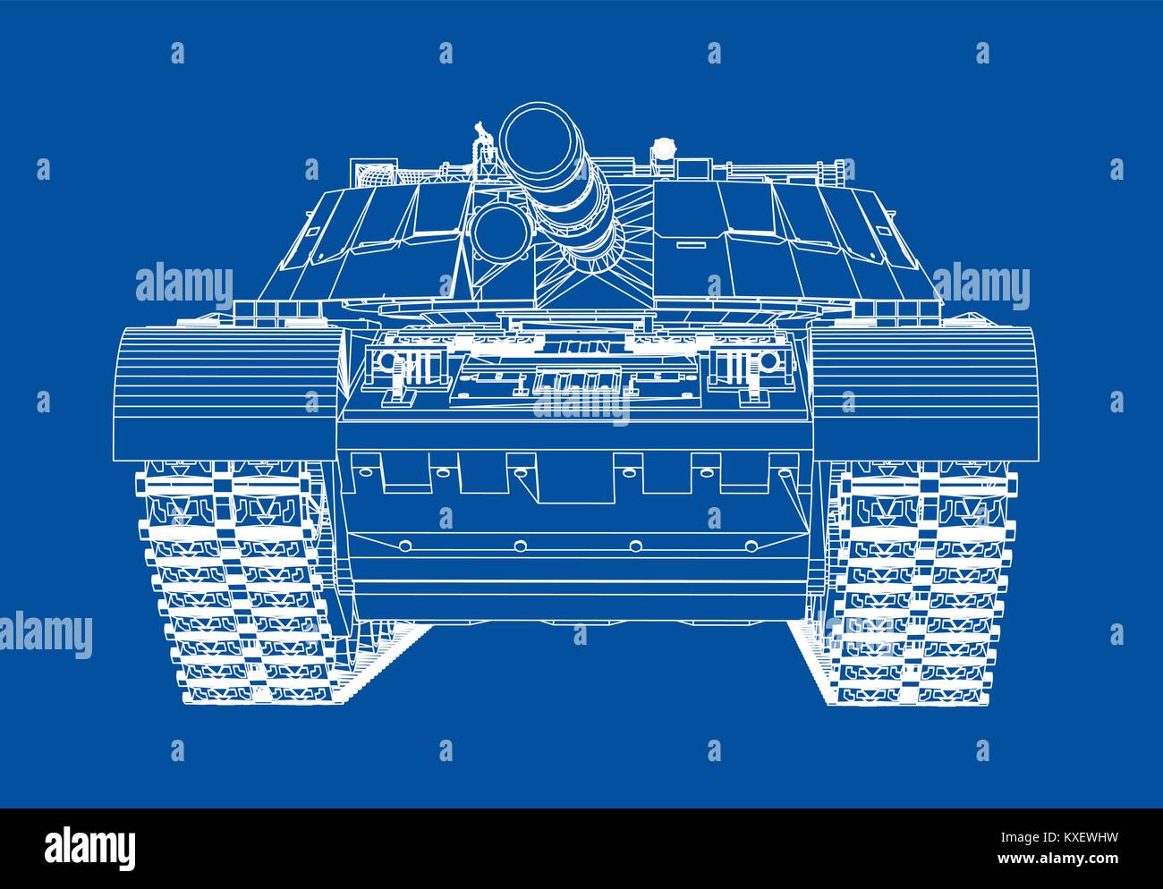 Battle tank detail Stock Vector Images - Alamy