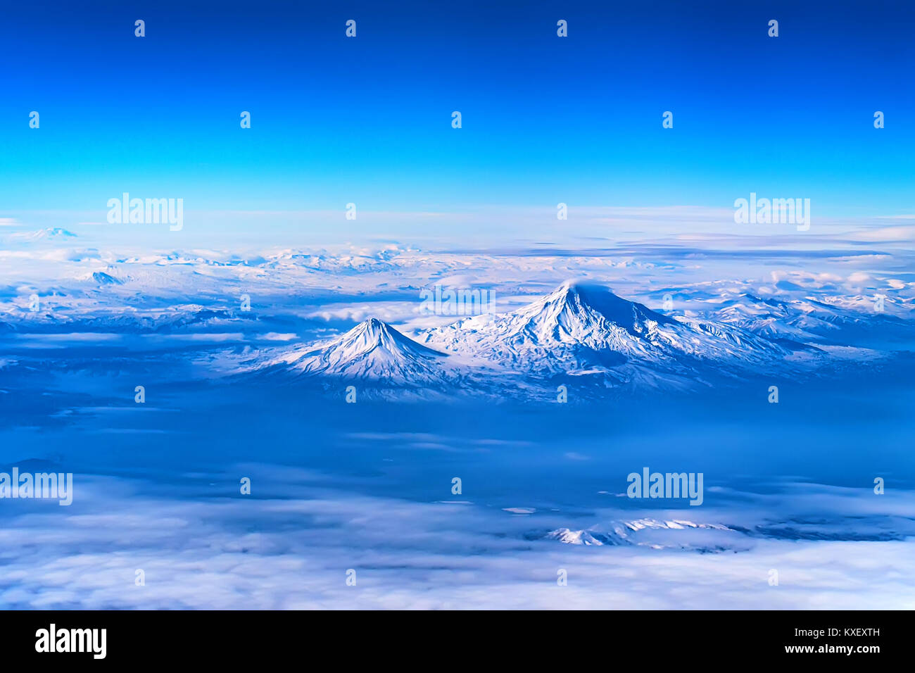Aerial view of Mount Ararat Stock Photo - Alamy