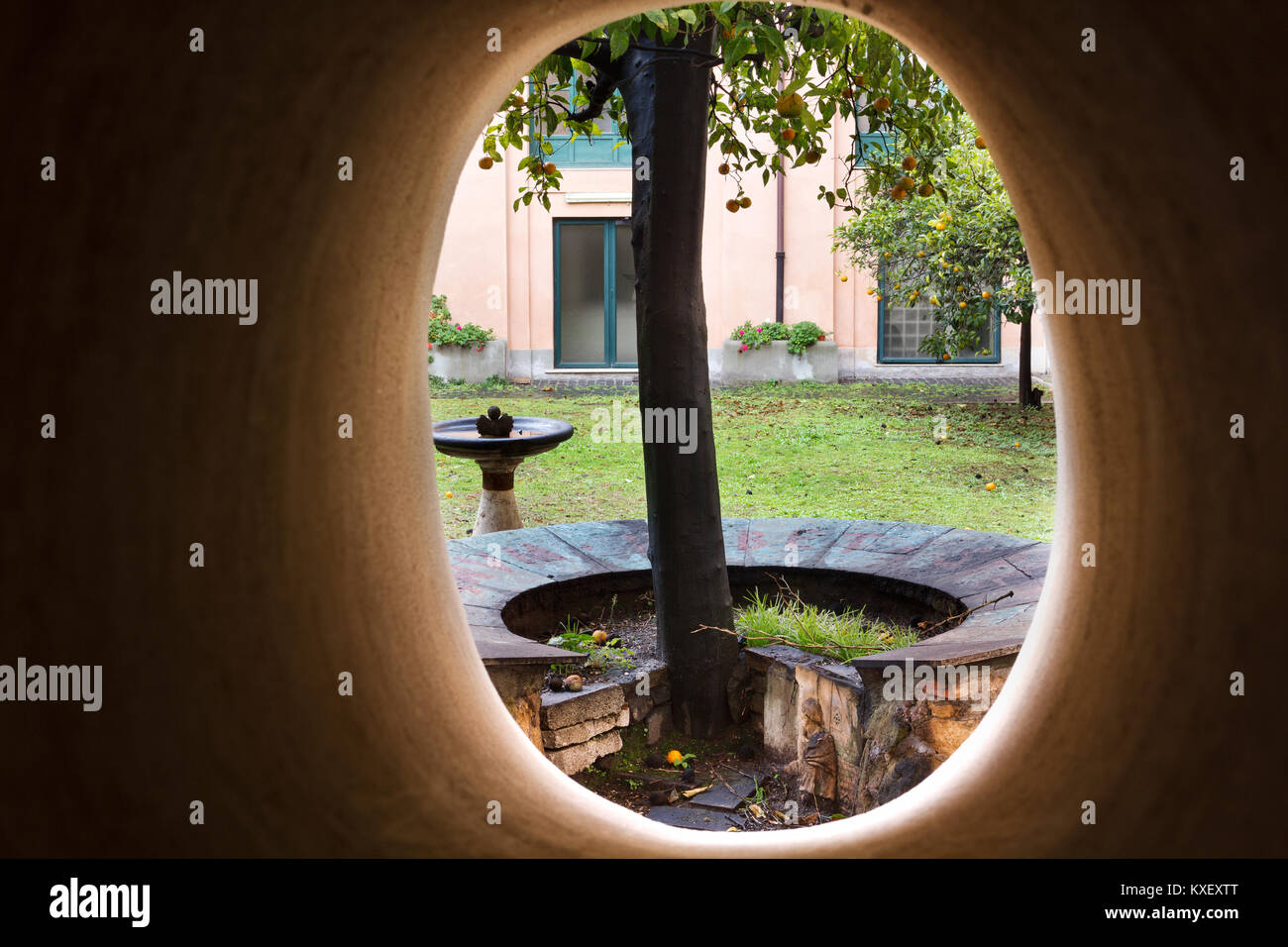 St. Dominic's Orange Tree - Santa Sabina - Rome Stock Photo - Alamy