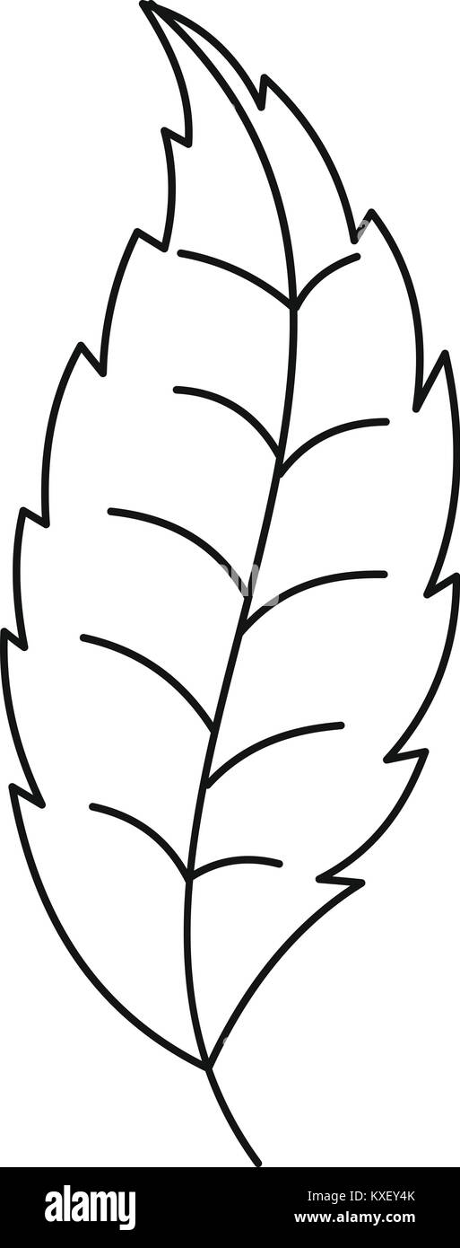 Autumn leaf icon, outline style Stock Vector Image & Art - Alamy