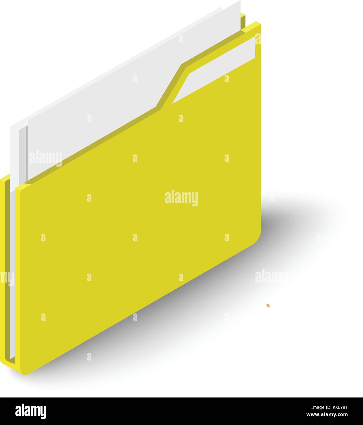 Folder icon, isometric style Stock Vector Image & Art - Alamy