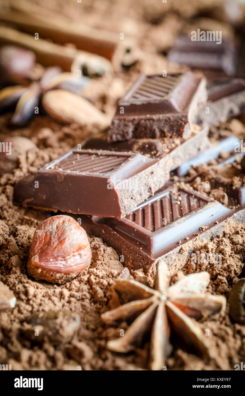 Chocolate still life Stock Photo - Alamy