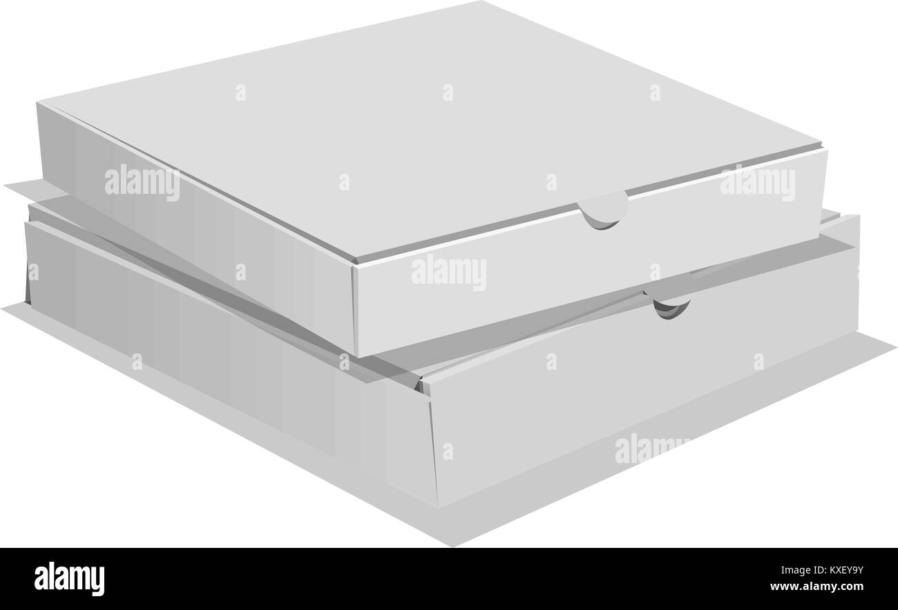 Pizza packaging model Stock Vector Images - Alamy