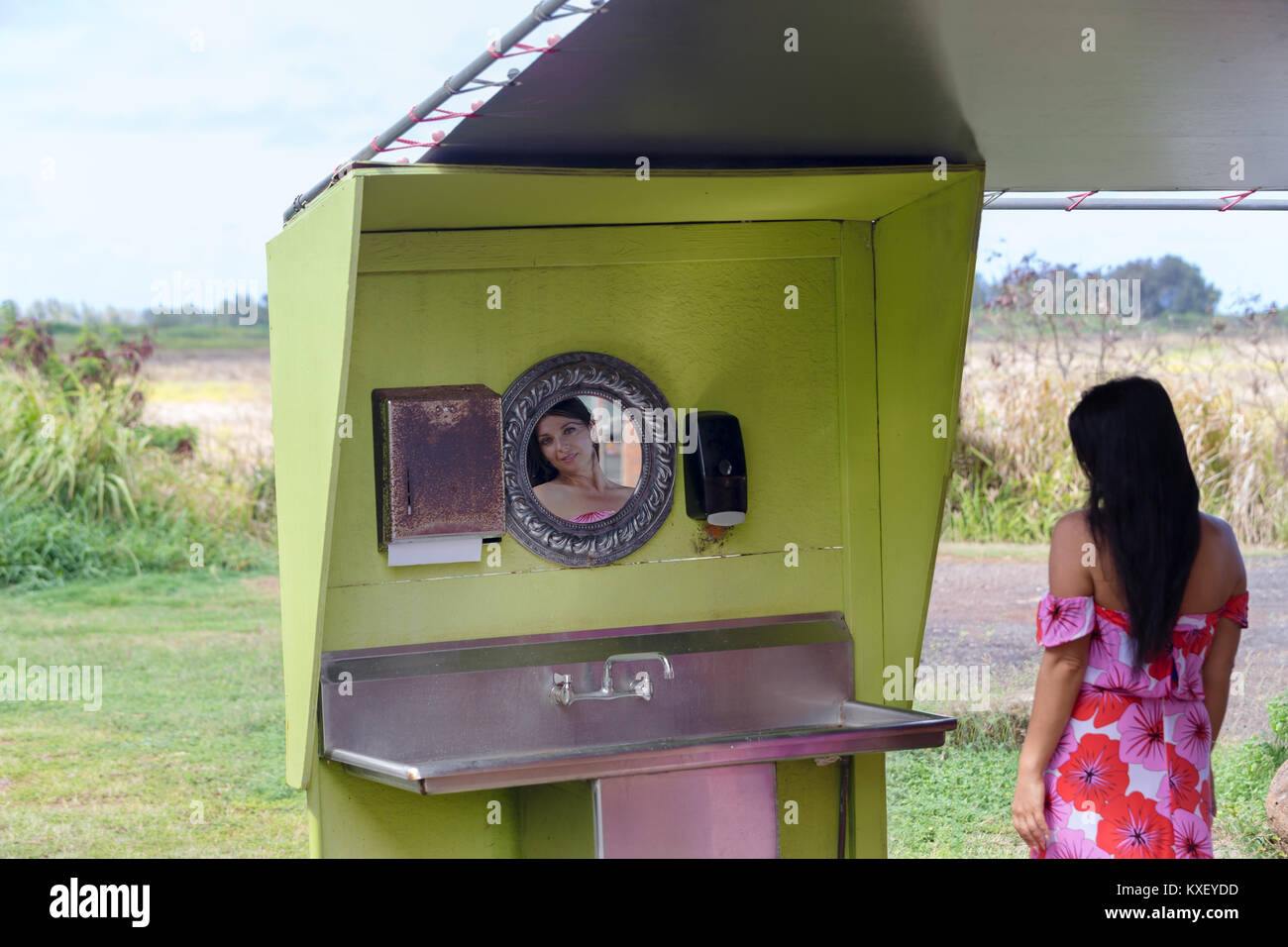 Open air restroom hi-res stock photography and images - Alamy