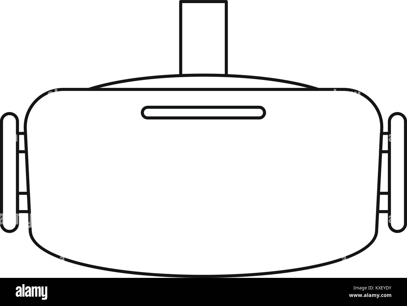 Virtual reality headset icon, outline style Stock Vector Image & Art ...