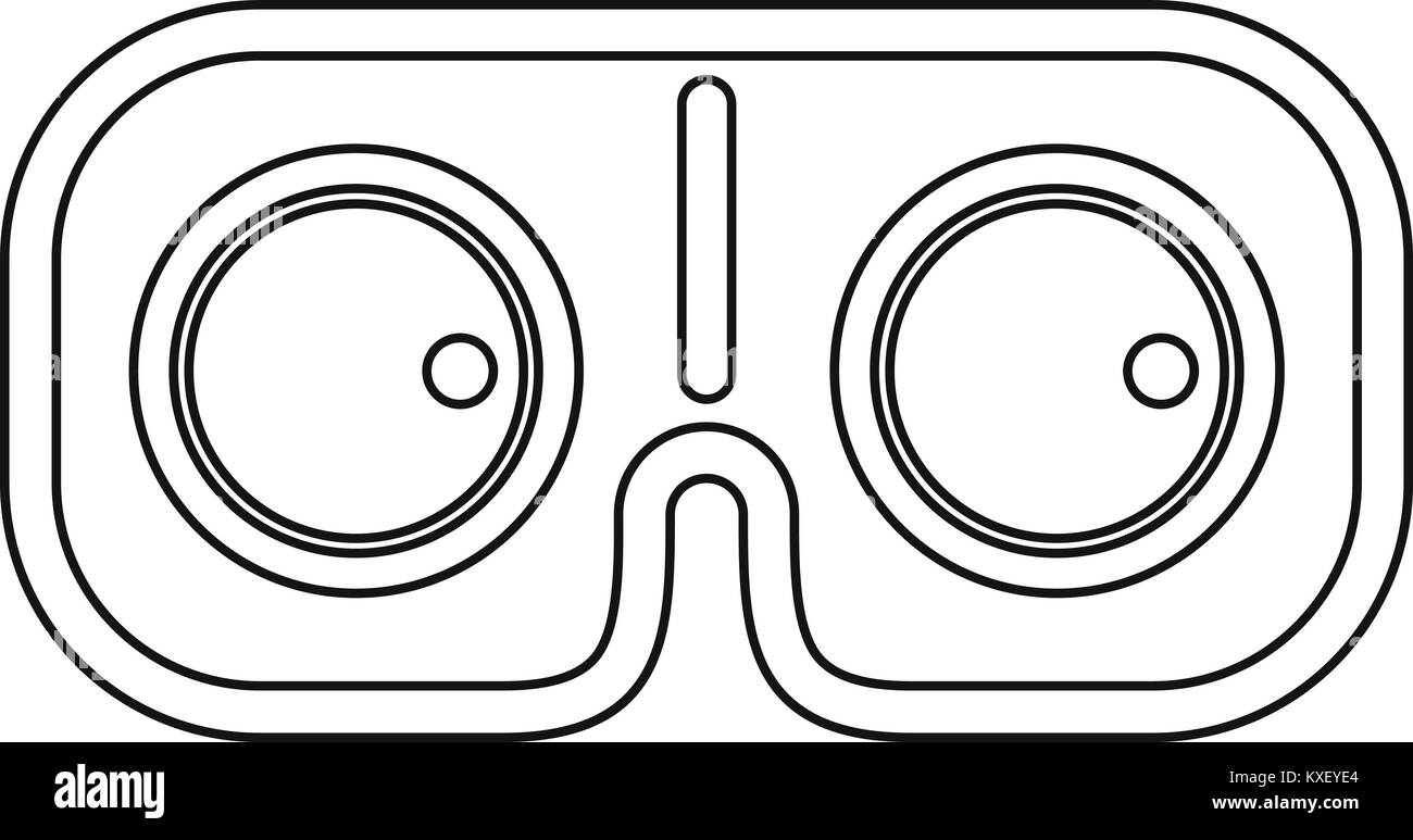 Smart glasses wearable device outline hi-res stock photography and ...