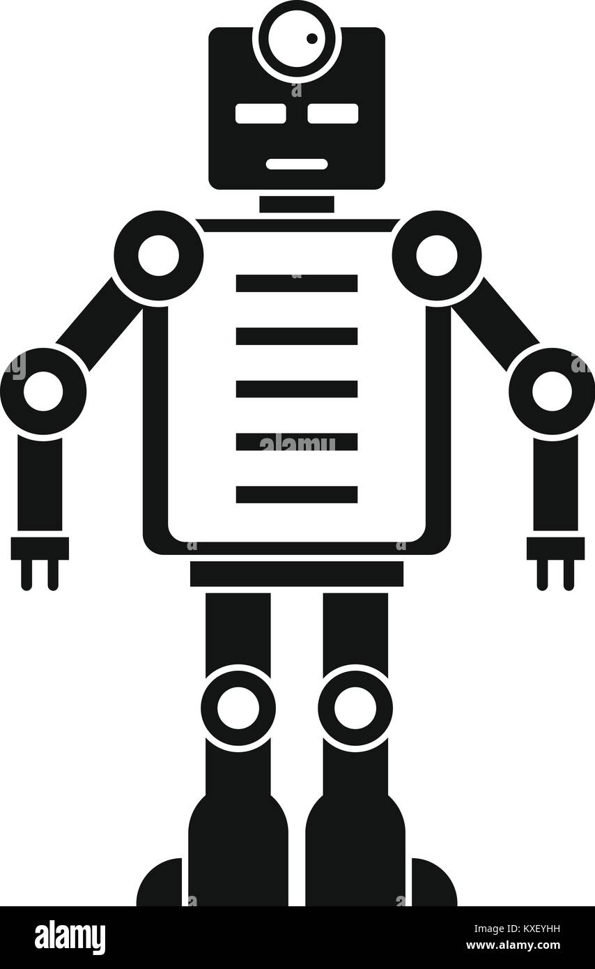Artificial intelligence robot icon, simple style Stock Vector Image ...