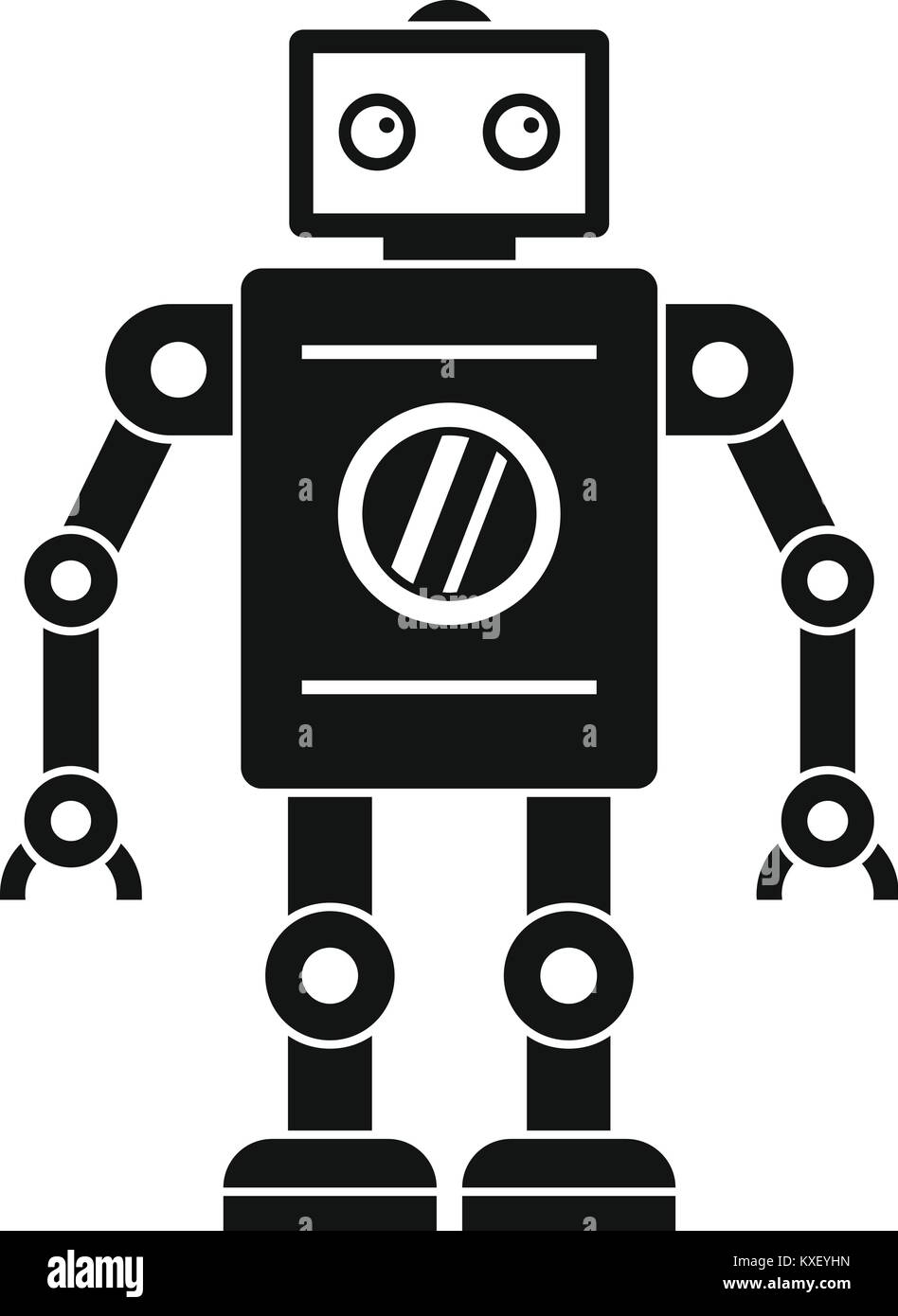 Retro robot icon, simple style Stock Vector Image & Art - Alamy