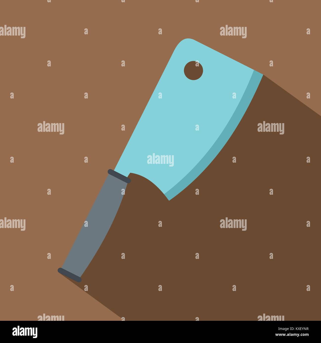 Steel meat knife icon, flat style Stock Vector Image & Art - Alamy