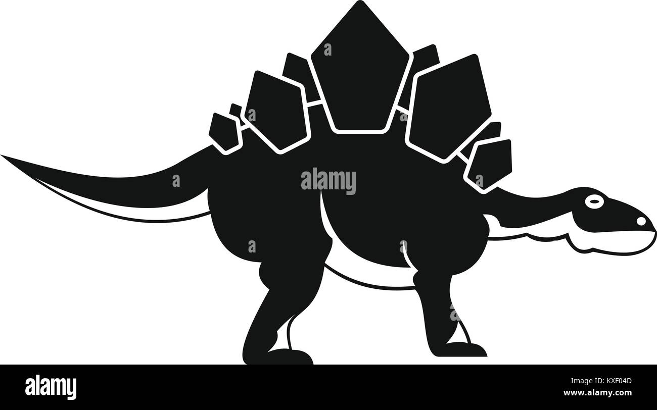 Stegosaurus dinosaur icon, simple style Stock Vector Image & Art - Alamy