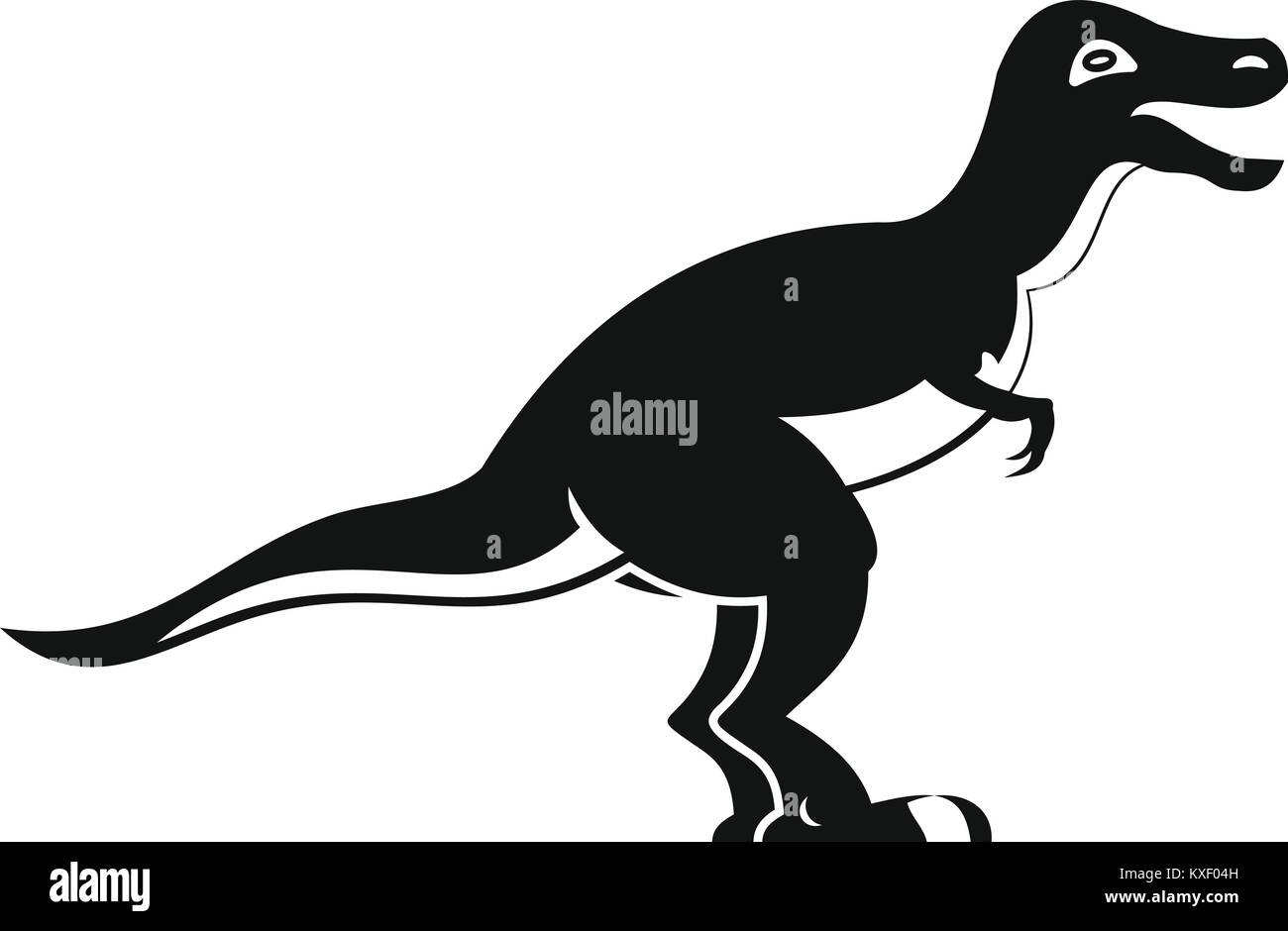 Theropod dinosaur icon, simple style Stock Vector Image & Art - Alamy