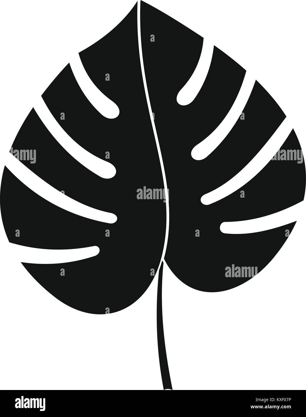 Leaf of monstera icon, simple style Stock Vector Image & Art - Alamy
