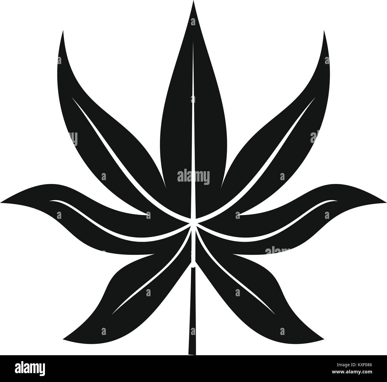 Chestnut leaf icon, simple style Stock Vector Image & Art - Alamy