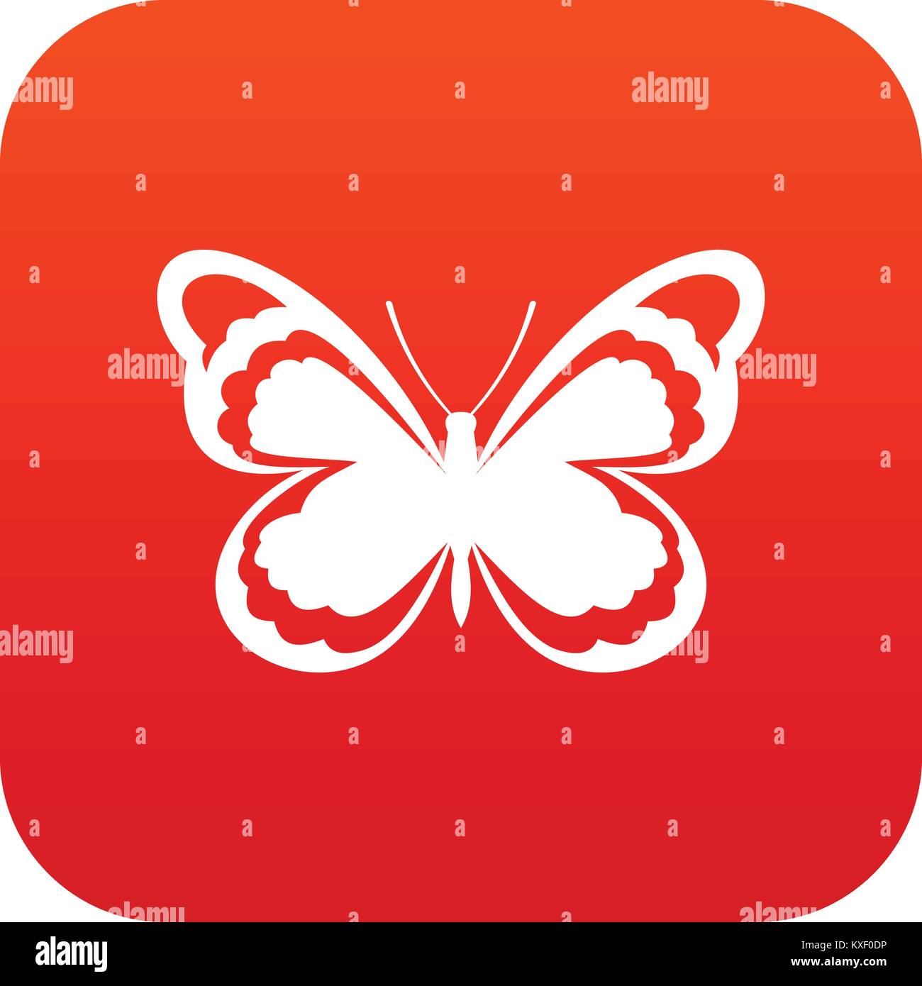 Small butterfly icon digital red Stock Vector Image & Art - Alamy