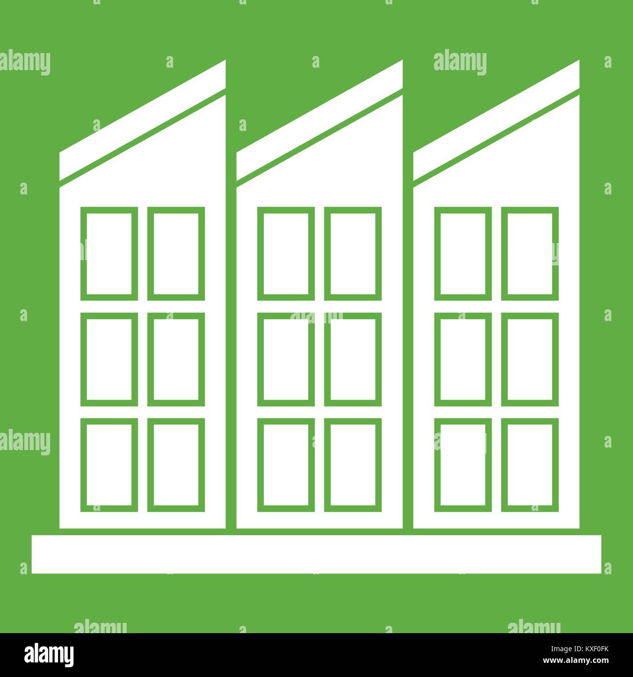 Building icon green Stock Vector Image & Art - Alamy