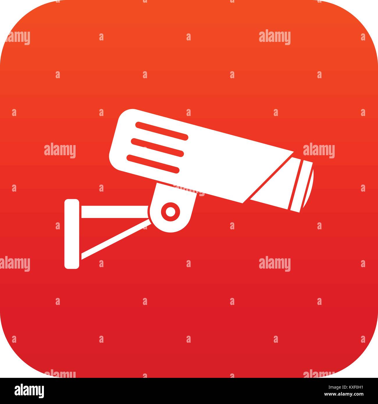 Security camera icon digital red Stock Vector Image & Art - Alamy