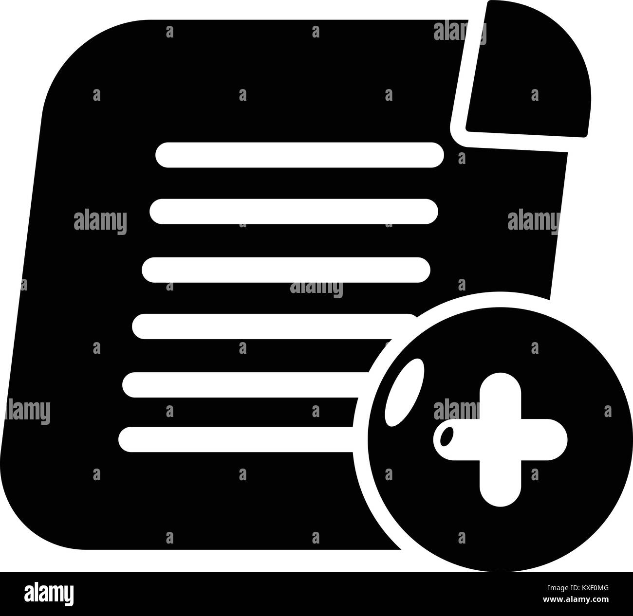 Add new icon, simple black style Stock Vector Image & Art - Alamy