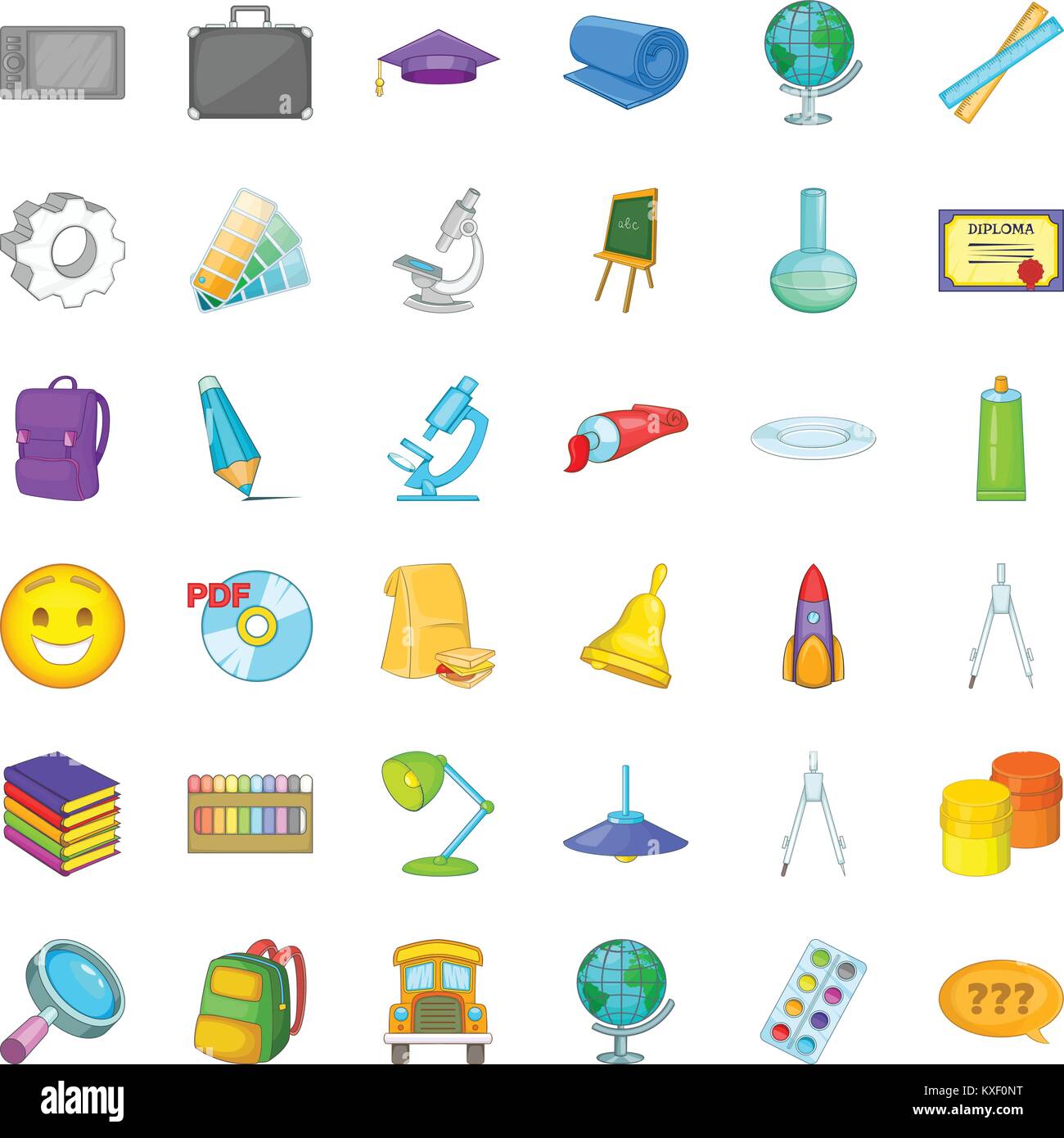 Ruler icons set, cartoon style Stock Vector Image & Art - Alamy