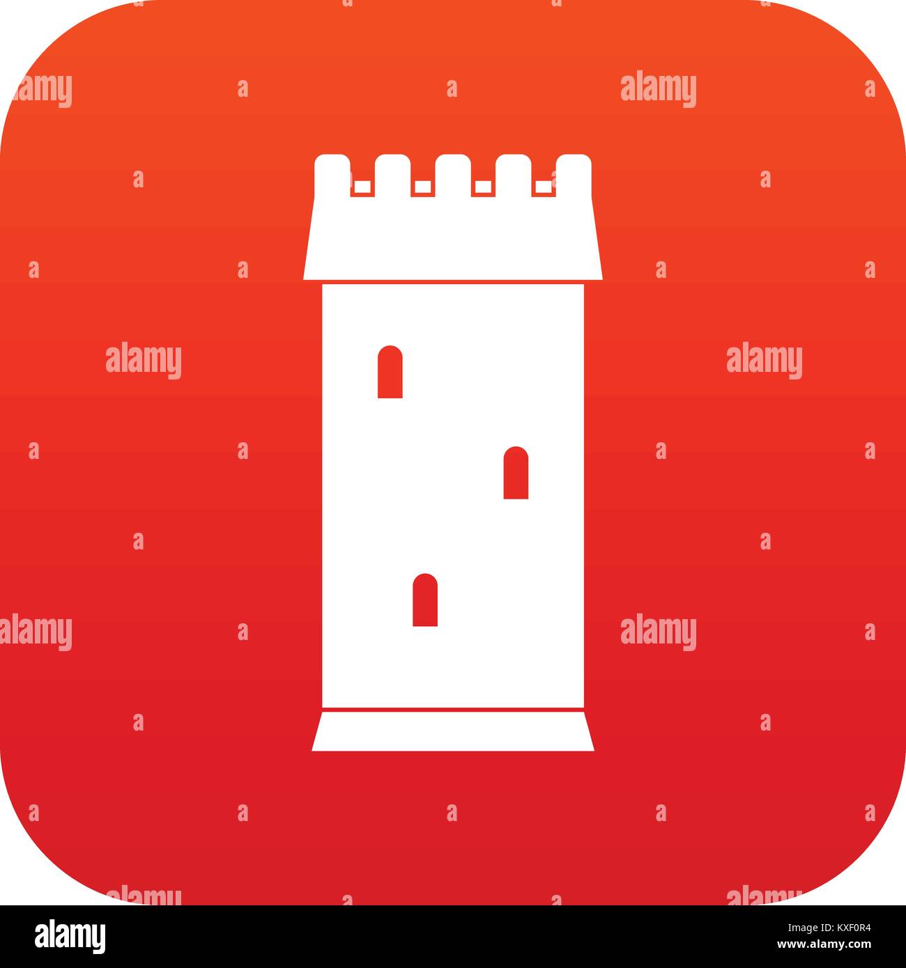 Castle ruin medieval stone tower Stock Vector Images - Alamy