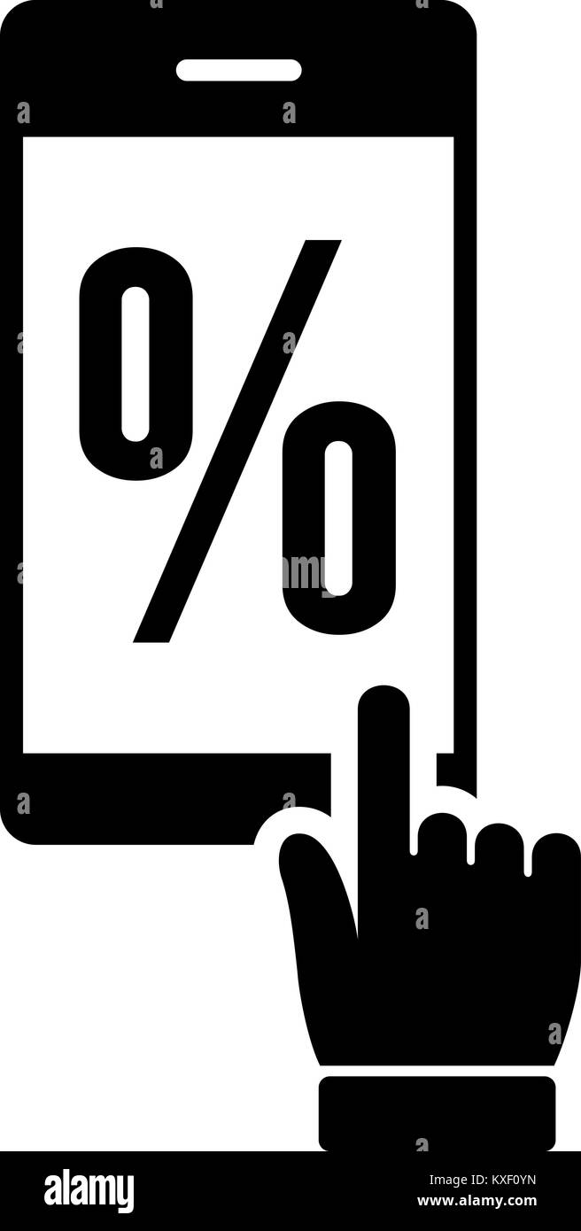 Percent on screen icon, simple style Stock Vector Image & Art - Alamy