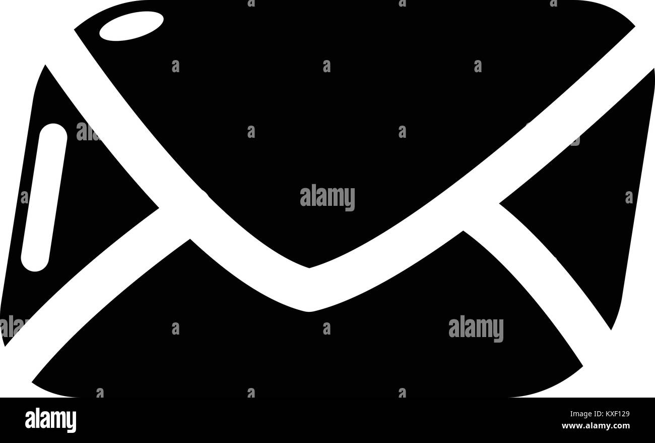 Mail icon, simple black style Stock Vector Image & Art - Alamy