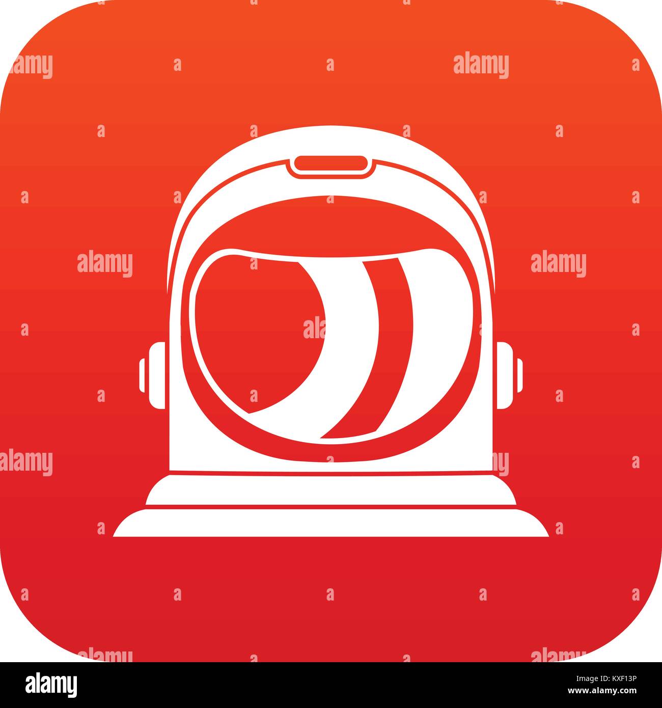 Space helmet icon digital red Stock Vector Image & Art - Alamy