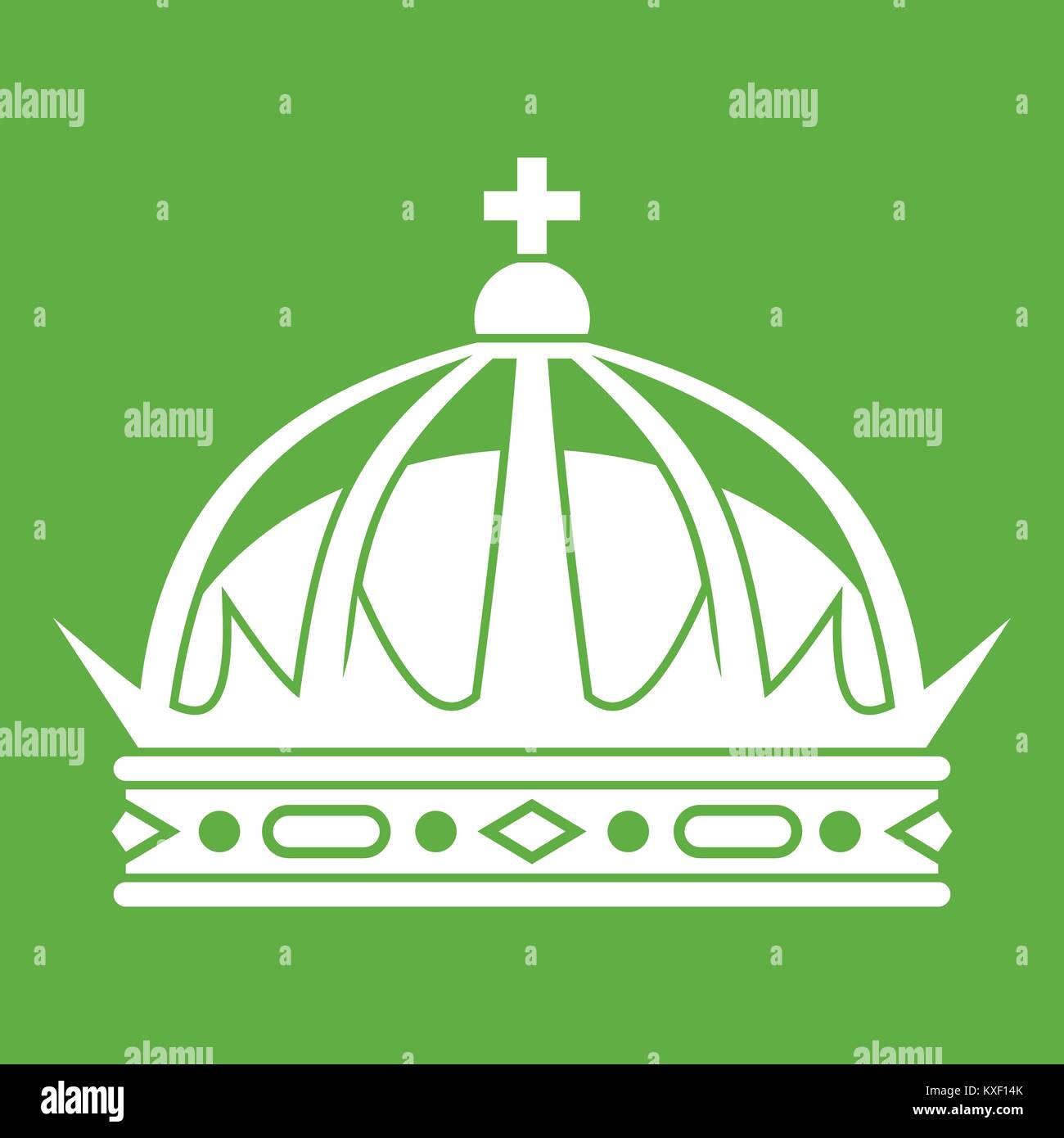 Crown icon green Stock Vector Image & Art - Alamy