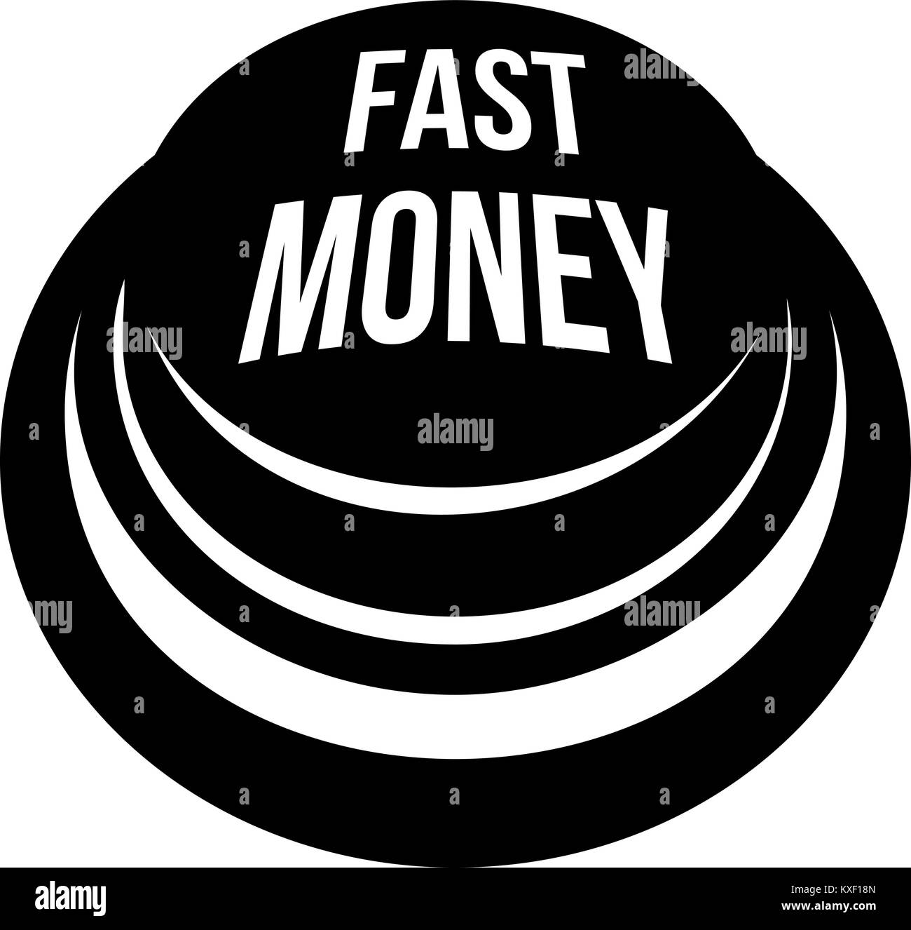 Fast money button icon, simple style Stock Vector Image & Art - Alamy
