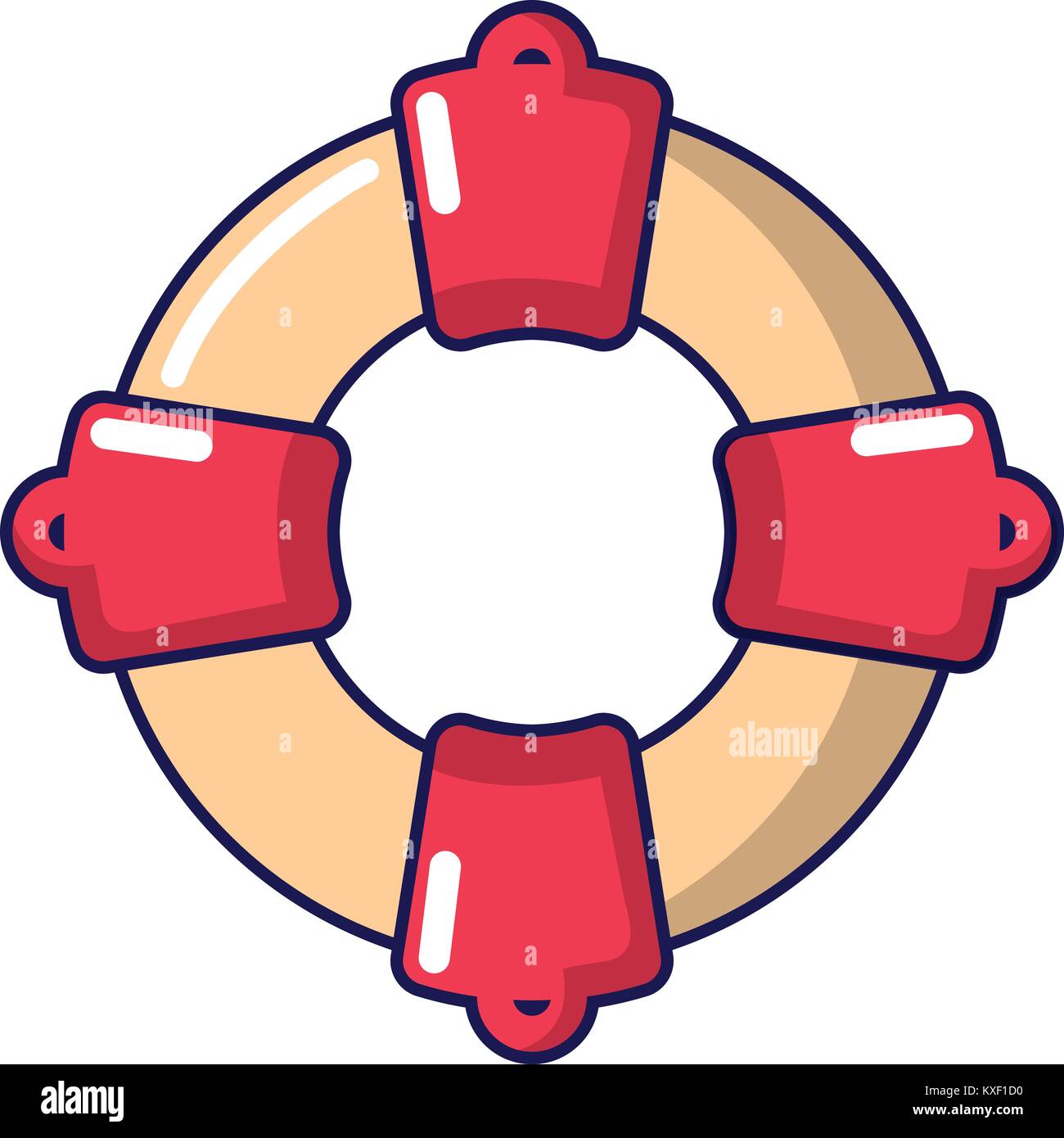 Lifebuoy icon, cartoon style Stock Vector Image & Art - Alamy