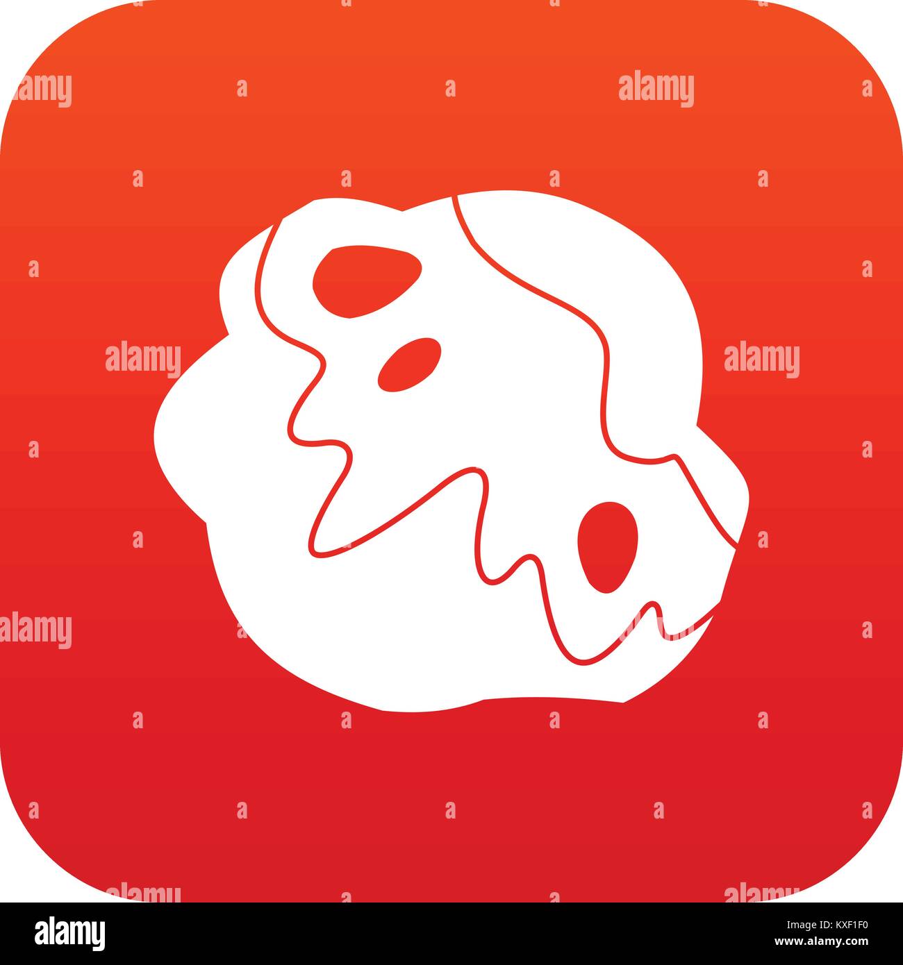 Moon stone icon digital red Stock Vector Image & Art - Alamy