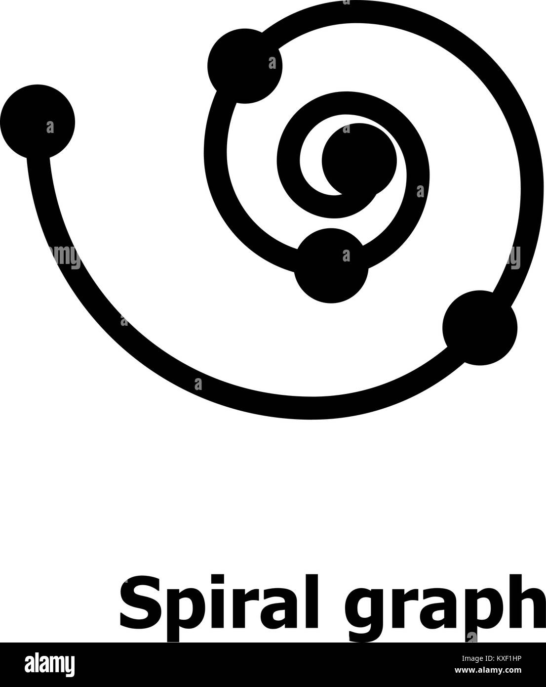 Spiral graph icon, simple style Stock Vector Image & Art - Alamy