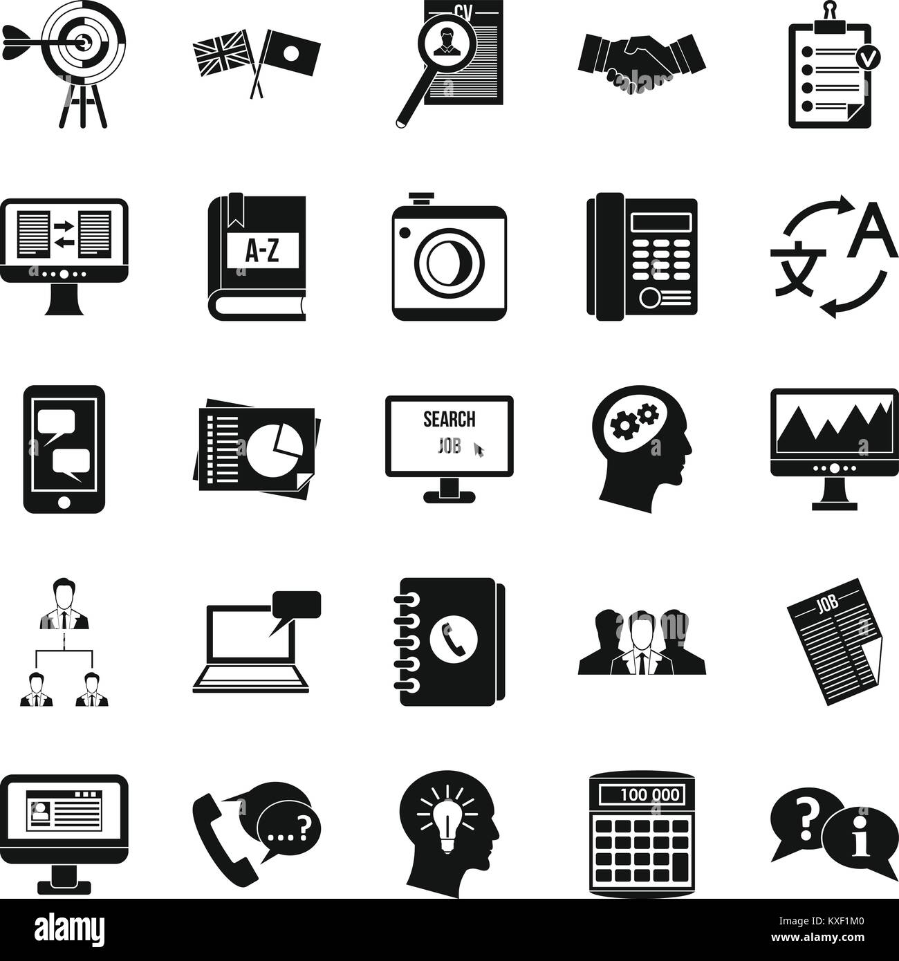 Polemic icons set, simple style Stock Vector Image & Art - Alamy