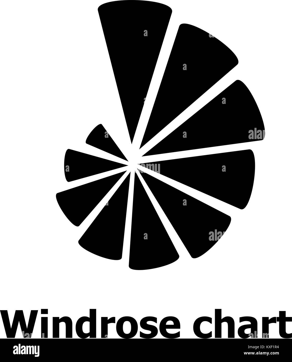 Windrose chart icon, simple style Stock Vector Image & Art - Alamy