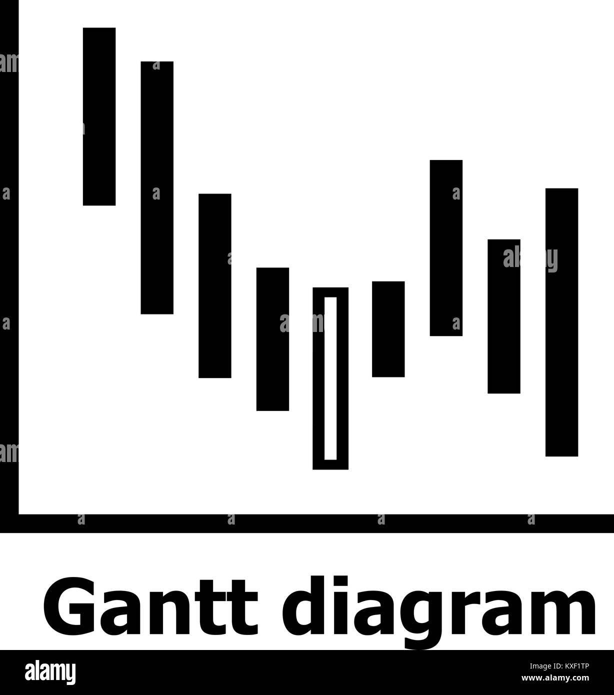 Gantt diagram icon, simple style Stock Vector Image & Art - Alamy