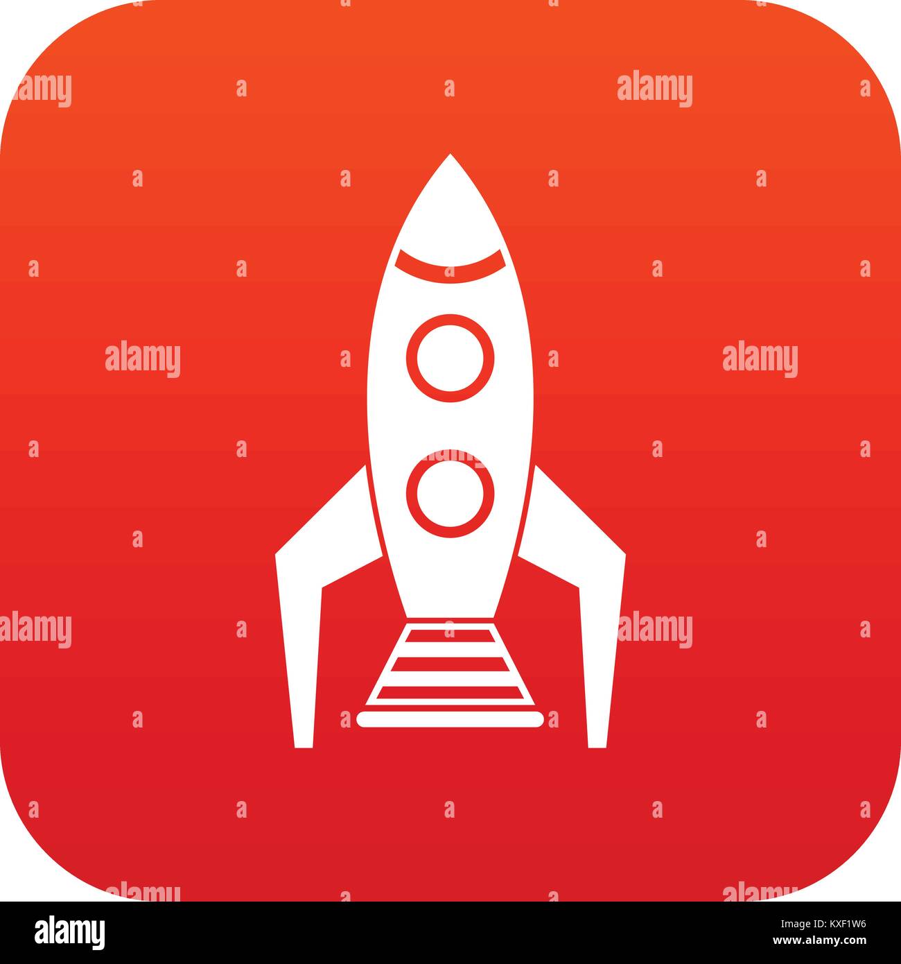 Red gray rocket icon hi-res stock photography and images - Alamy