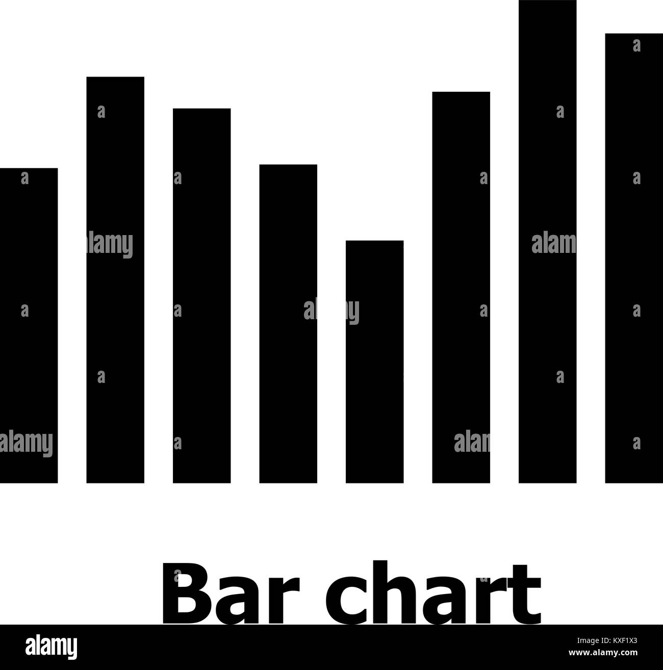 Bar chart icon, simple style Stock Vector Image & Art - Alamy
