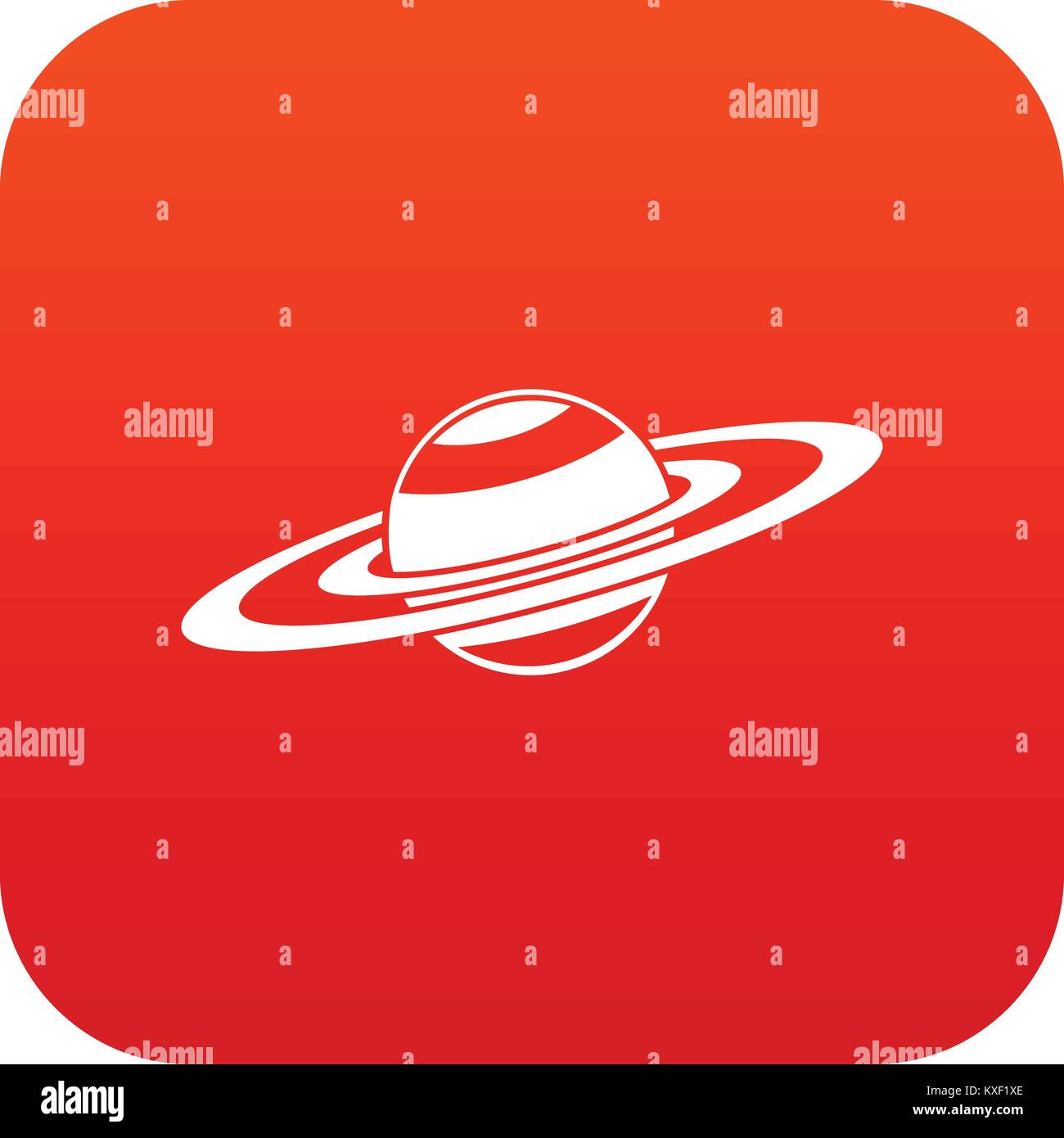 Saturn rings icon digital red Stock Vector Image & Art - Alamy