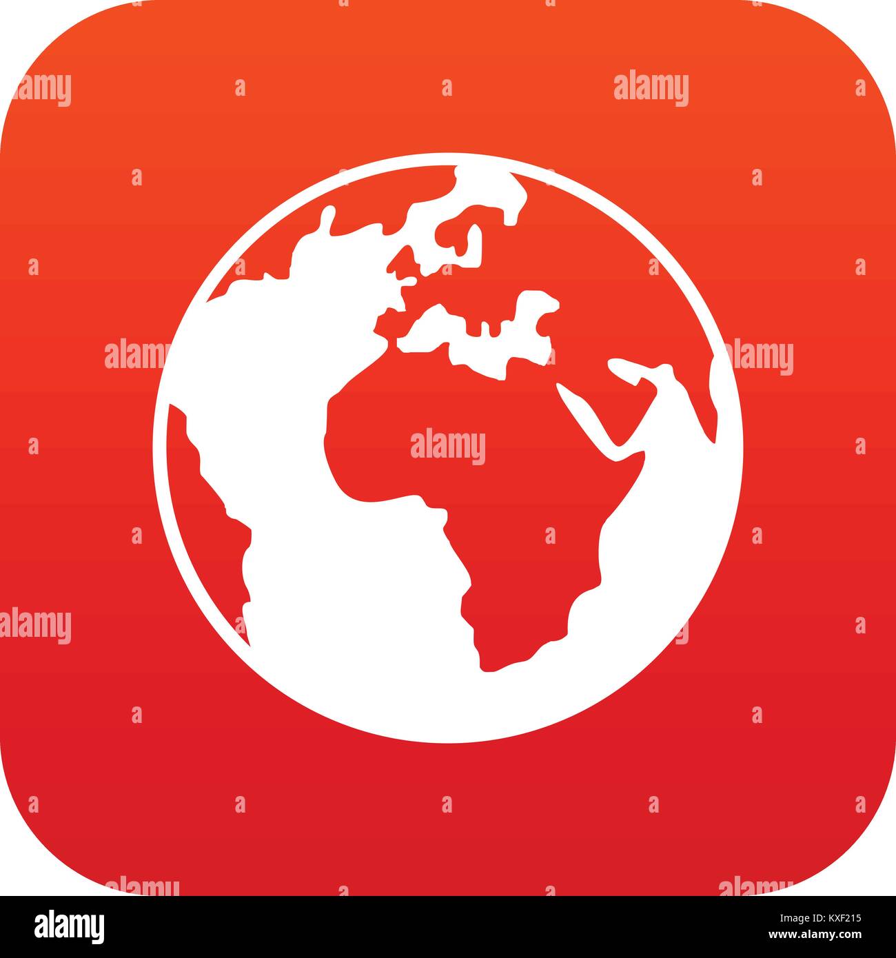 Earth globe icon digital red Stock Vector Image & Art - Alamy