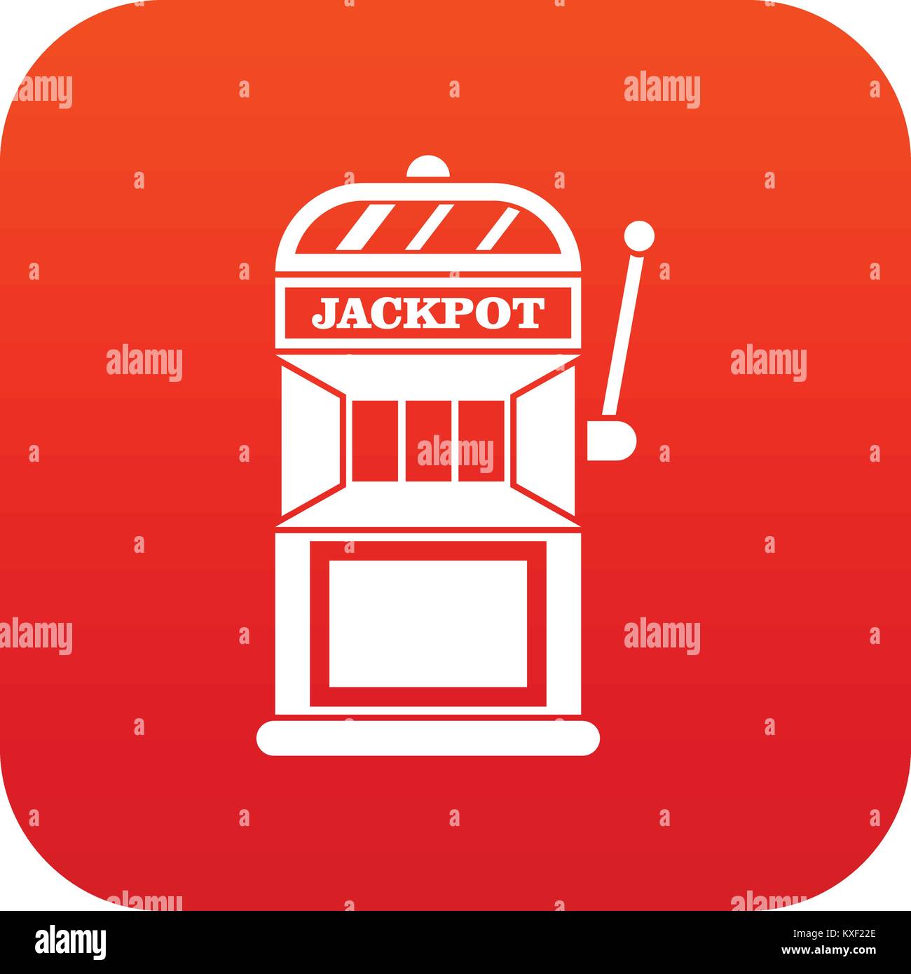 Gamble machine icon digital red Stock Vector Image & Art - Alamy