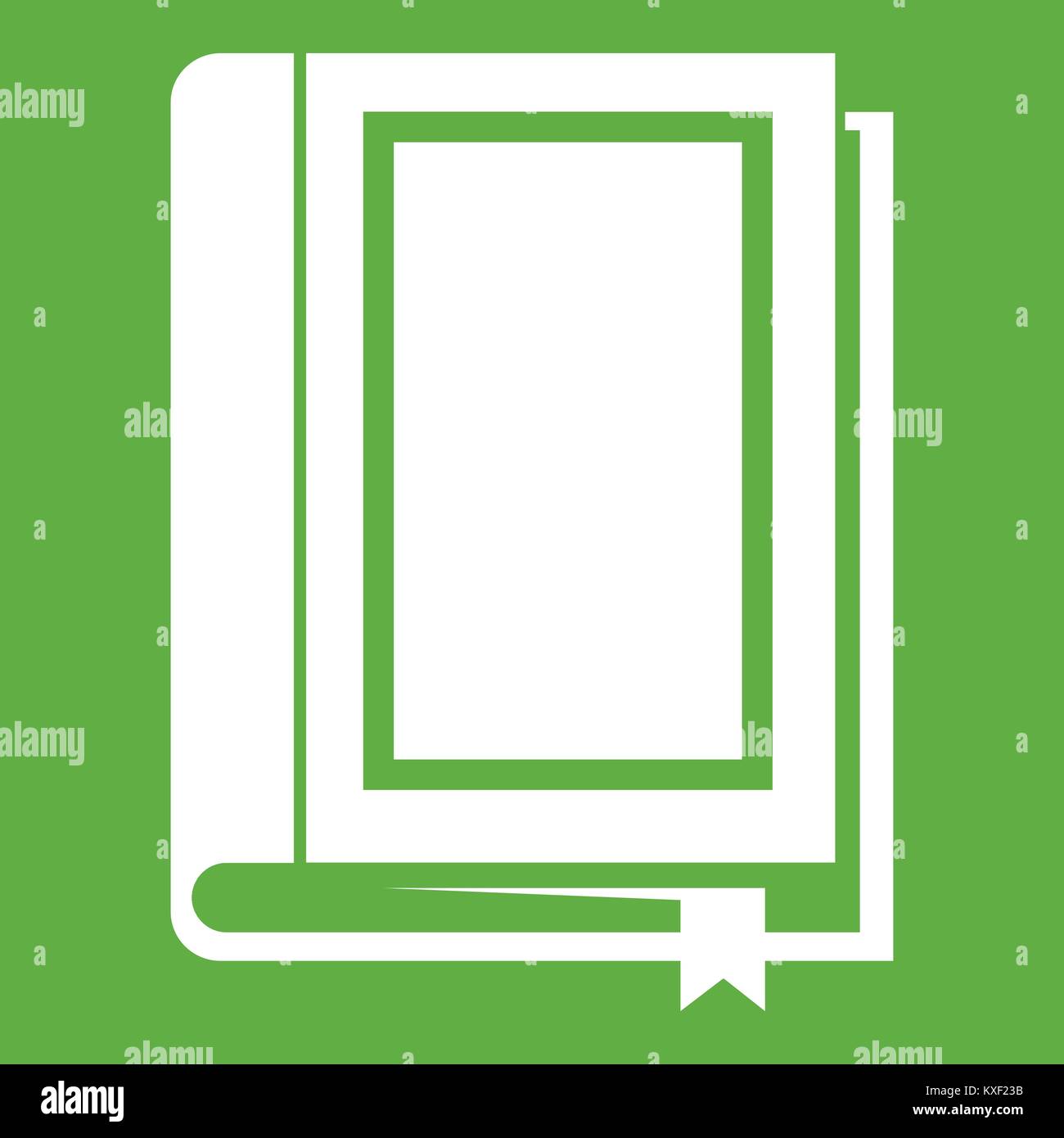 Book icon green Stock Vector Image & Art - Alamy