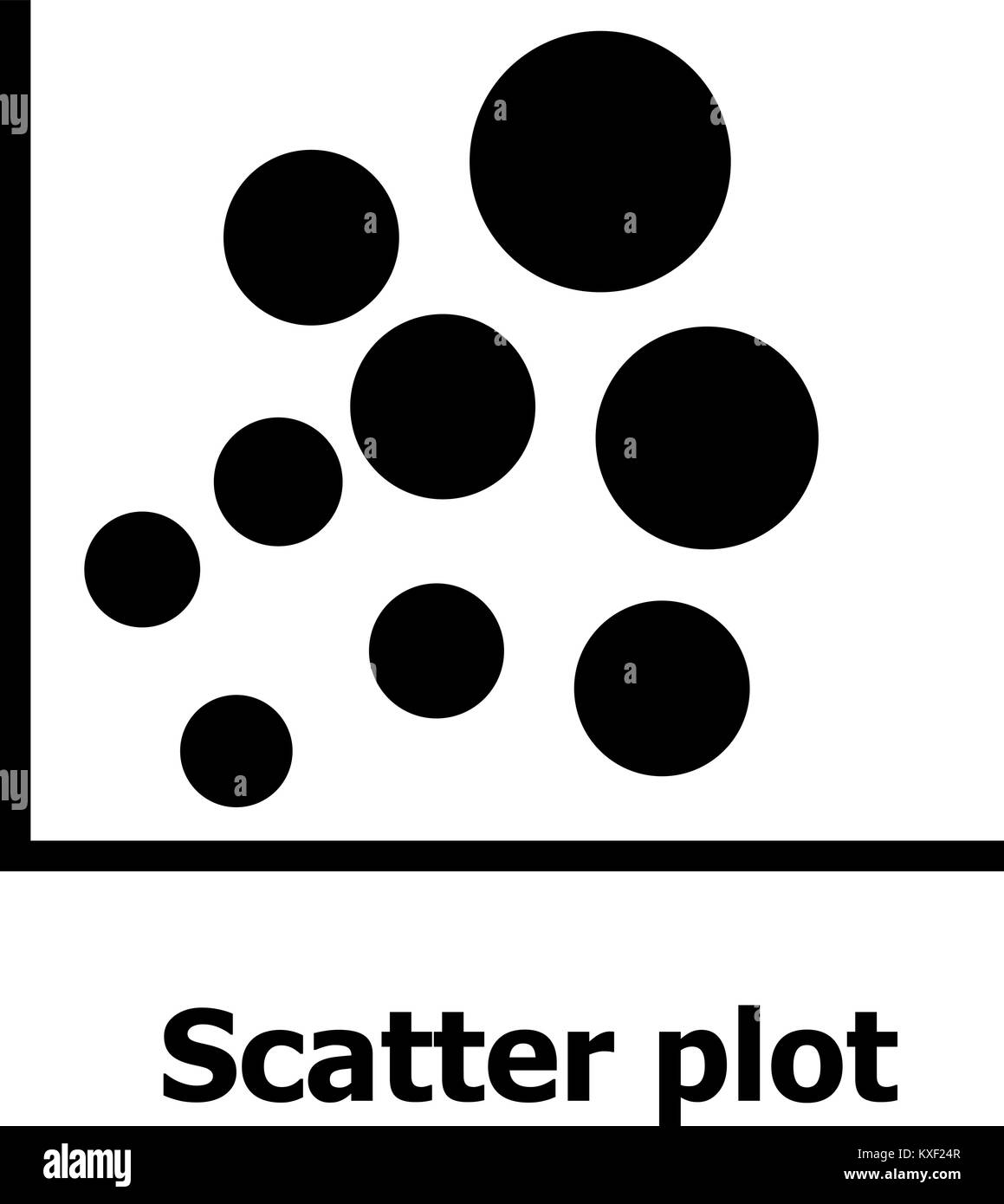 Scatter plot icon, simple style Stock Vector Image & Art - Alamy