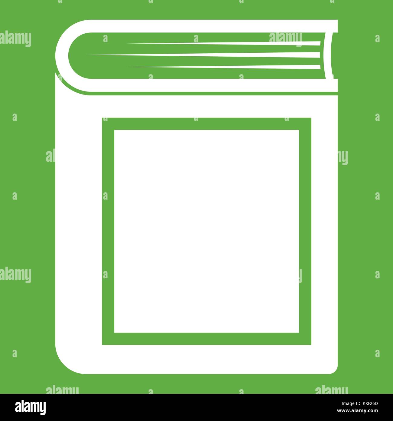 Thick book icon green Stock Vector Image & Art - Alamy