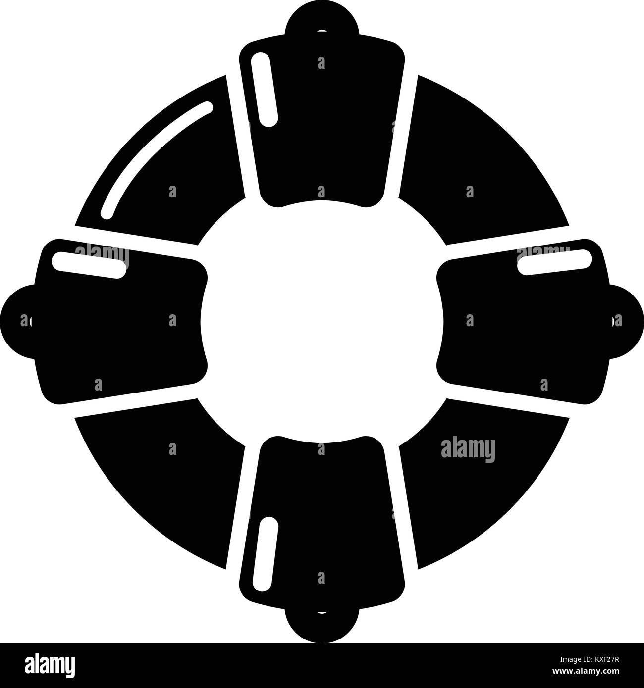 Lifebuoy icon, simple black style Stock Vector Image & Art - Alamy
