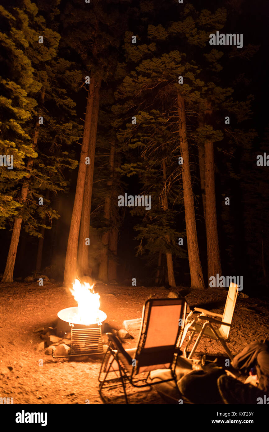 Campground campfire camping hi-res stock photography and images - Alamy