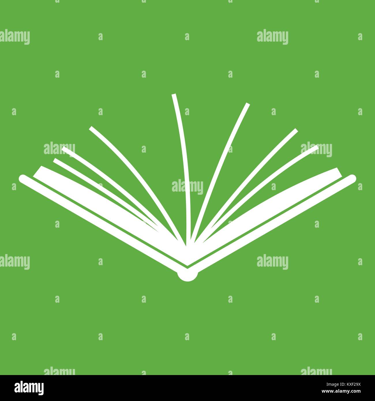 Open tutorial icon green Stock Vector Image & Art - Alamy