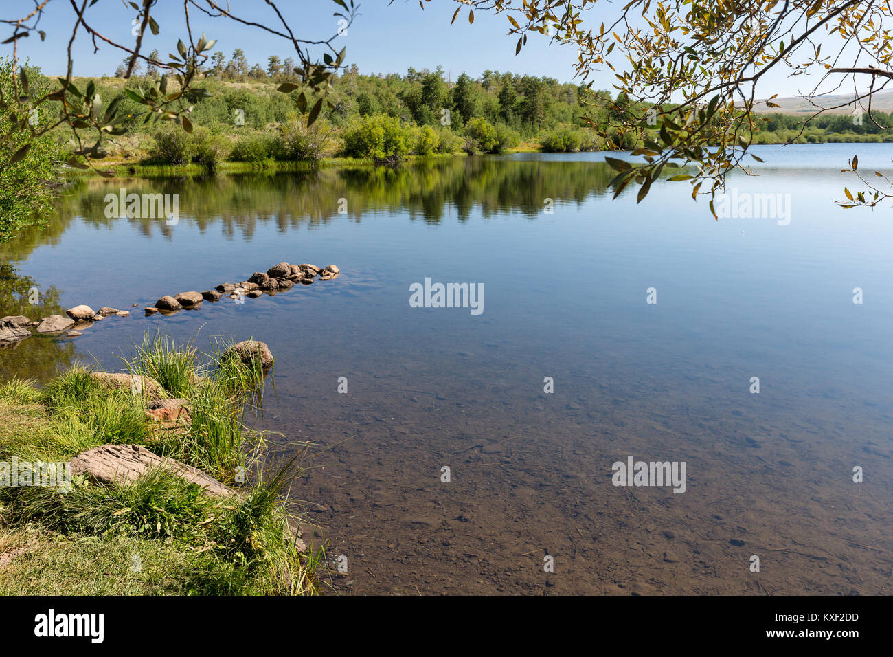 A view of Fish Lake in Steens Mountain, Oregon Stock Photo - Alamy